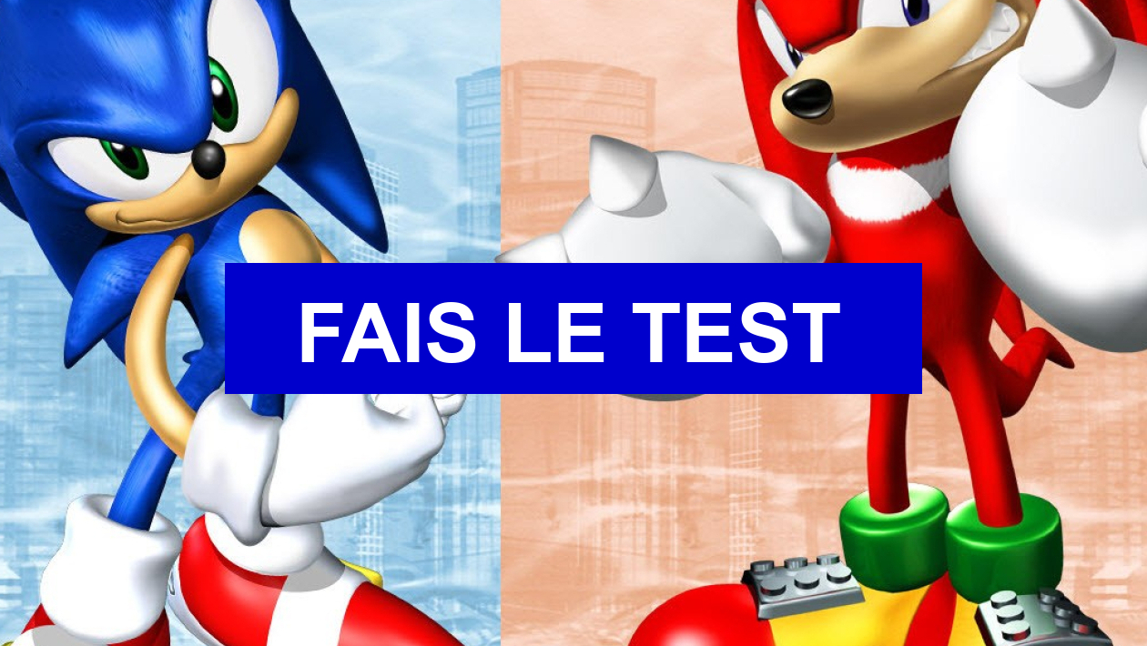 Test de personnalité Sonic ou Knuckles