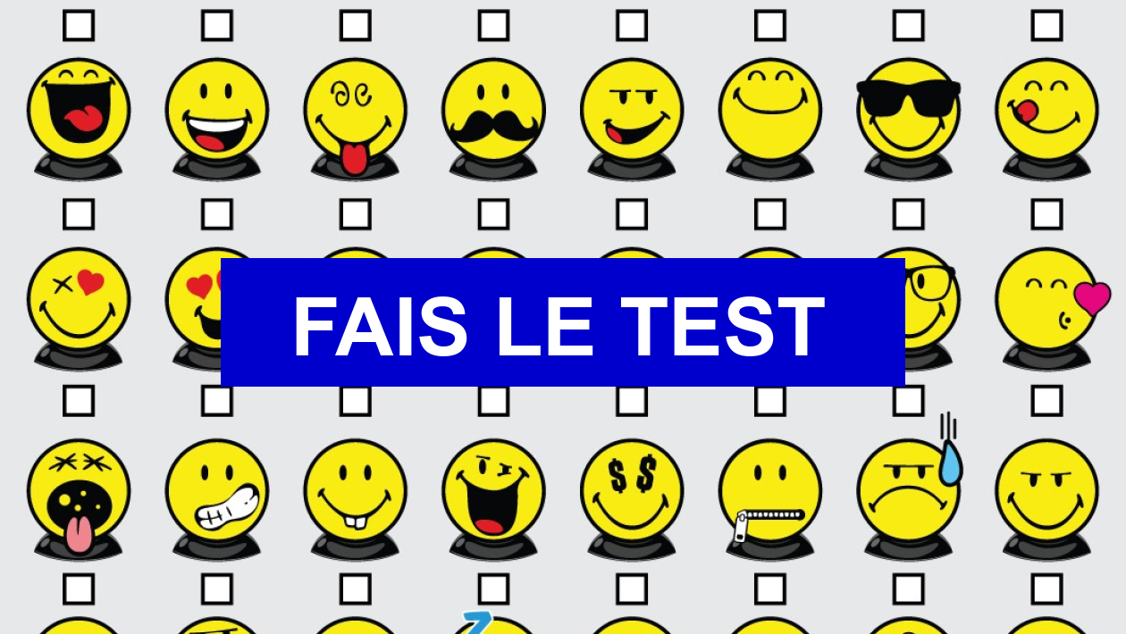 Test de personnalité Quel est ton smiley