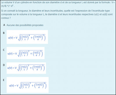 Quiz Incertitudes - Physique, Bac