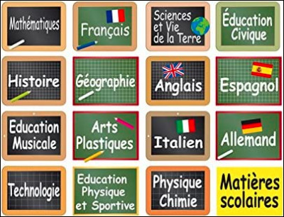 Test Je vais essayer de deviner ta matière scolaire préférée
