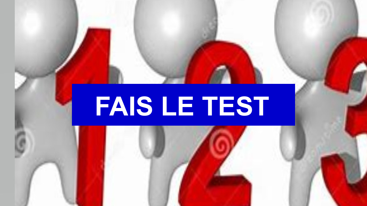 Test de personnalité Team 1,2 ou 3