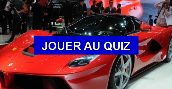 Quiz Voitures - Auto, motos